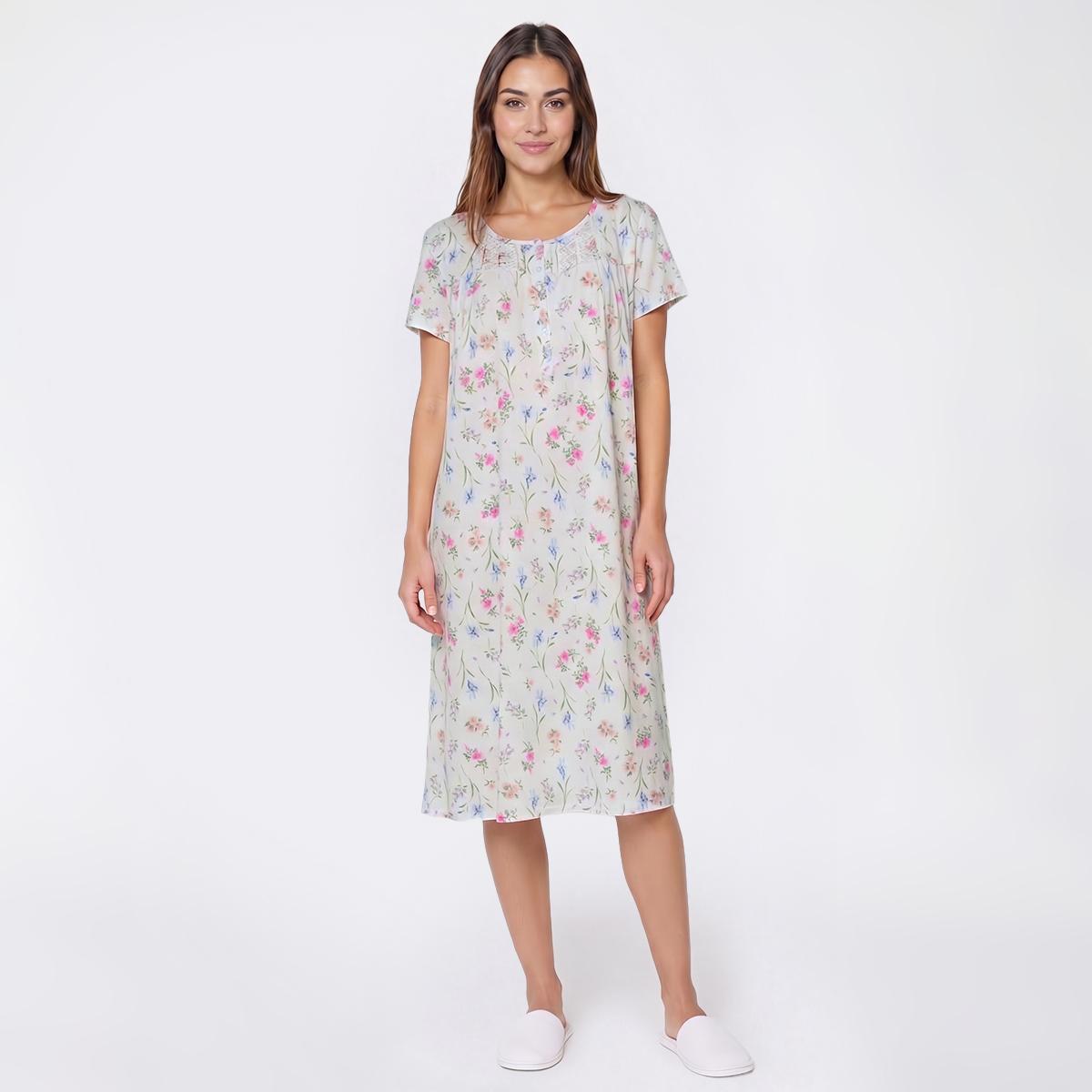 Click here for Womens Laura Ashley(R) Peached Floral Meadow Night... prices